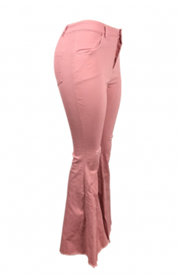 Lovely Casual High Waist Light Pink JeansLW | Fashion Online For Women ...