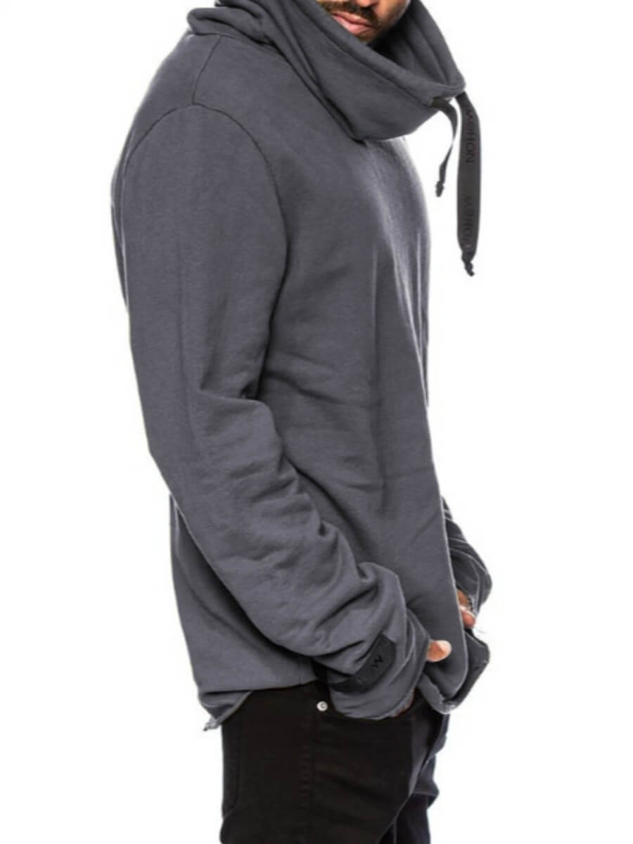 Lovely Casual Hooded Collar Drawstring Grey HoodieLW | Fashion Online ...