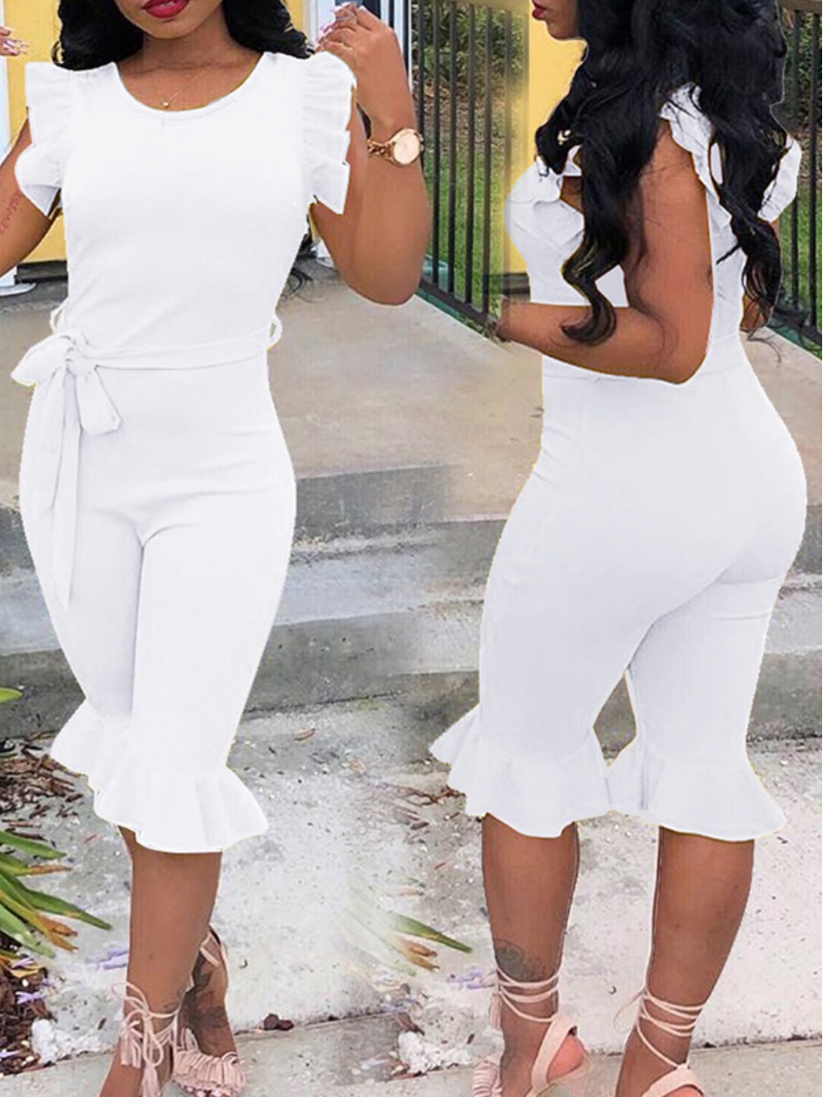LW Polyester Solid Regular Romper Sale | LovelyWholesale